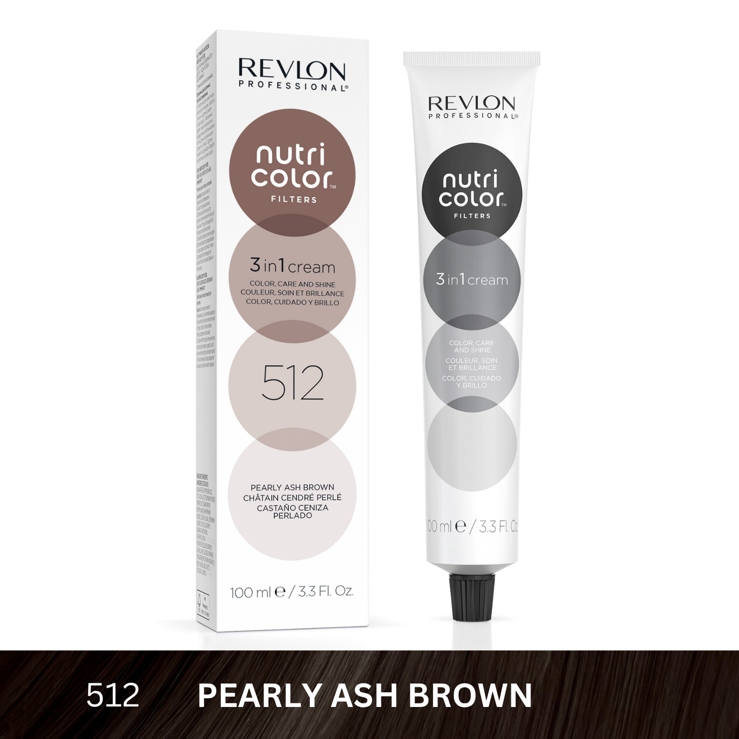 Nutri Color™ Filters 3-In-1 Hair Color - Pearly Ash Brown 512 - 100ml ...